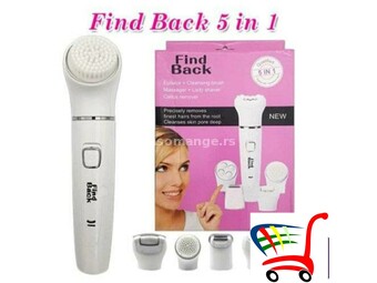 Epilator + čistač lica + brijač + masažer + ukl. klausa - Epilator + čistač lica + brijač + masaž...