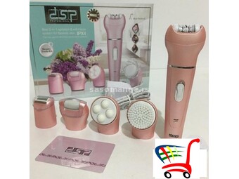 DSP Epilator 5u1 sa nastavcima za čišćenje lica - DSP Epilator 5u1 sa nastavcima za čišćenje lica