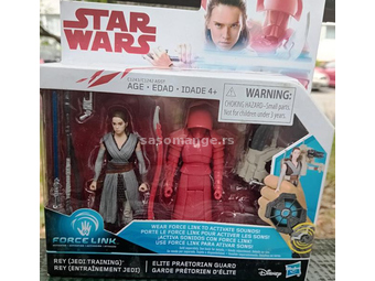 Star Wars Force Link Rey &amp; Elite Praetorian Guard 10 cm