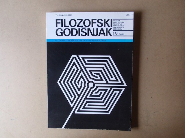 FILOZOFSKI GODIŠNJAK 19 / 2006