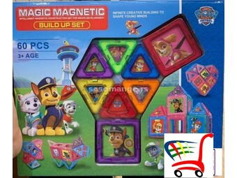 Magnetni 3D set za decu -60 delova-IGRACKA-IGRE-IGRE - Magnetni 3D set za decu -60 delova-IGRACKA...