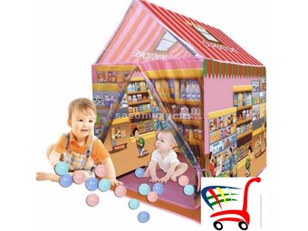 Šator za decu mini market i 50 loptica - Šator za decu mini market i 50 loptica