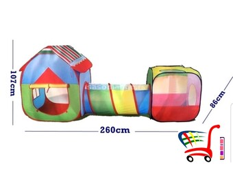 Šator 3in1 za decu-Play Tent - Šator 3in1 za decu-Play Tent