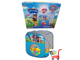 Paw Patrol- deciji sator 80x70x70cm + loptice - Paw Patrol- deciji sator 80x70x70cm + loptice