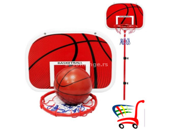 Samostojeci kosarkaski set sa podesavanjem visine(+lopta) - Samostojeci kosarkaski set sa podesav...