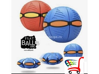 disk lopta - frizbi se pretvara u loptu -crvena i plava - disk lopta - frizbi se pretvara u loptu...