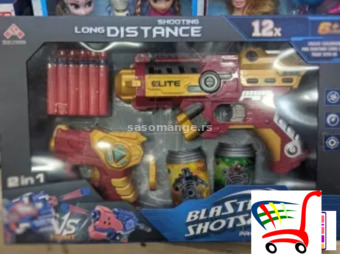 BLASTER Shooter 2 u 1 Pistolj Sa Sundjerastim Metkicima - BLASTER Shooter 2 u 1 Pistolj Sa Sundje...