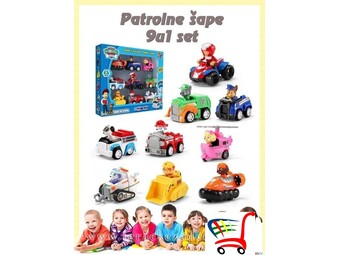 Paw Patrol - Patrolne Šape Komplet - 8 kuca + Raider - Paw Patrol - Patrolne Šape Komplet - 8 kuc...