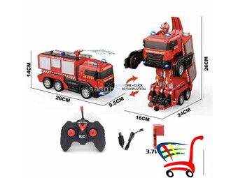 Vatrogasac transformers na daljinski sa pustanjem vode - Vatrogasac transformers na daljinski sa ...