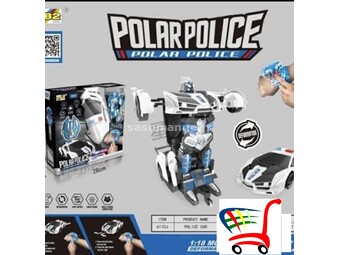 Police Transformers na daljinski sa narukvicom - Police Transformers na daljinski sa narukvicom