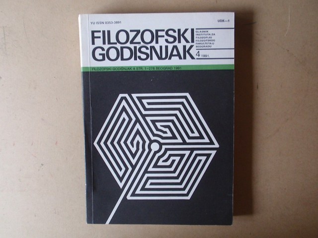 FILOZOFSKI GODIŠNJAK 4 / 1991