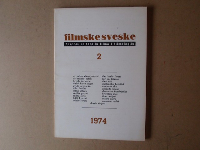 FILMSKE SVESKE 2 / 1974