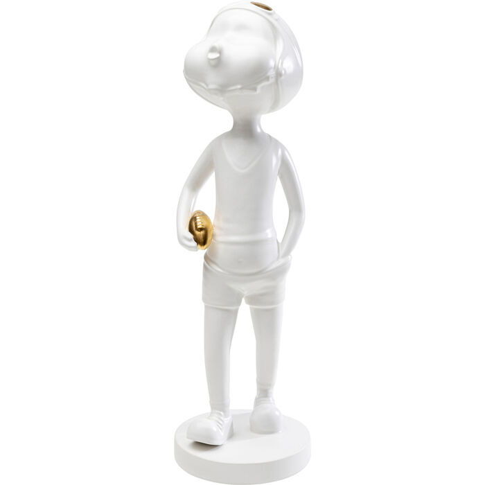 Deco Figurine Ball Girl White 41cm