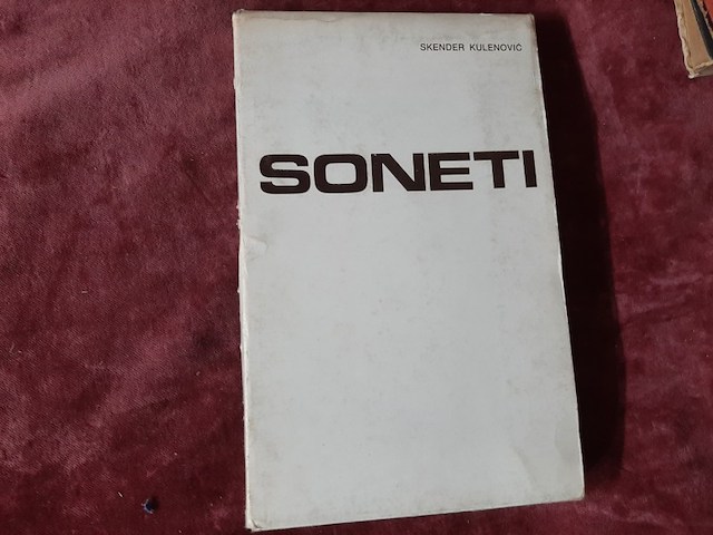 621 Soneti Bibliofilsko izdanje - Skender Kulenović