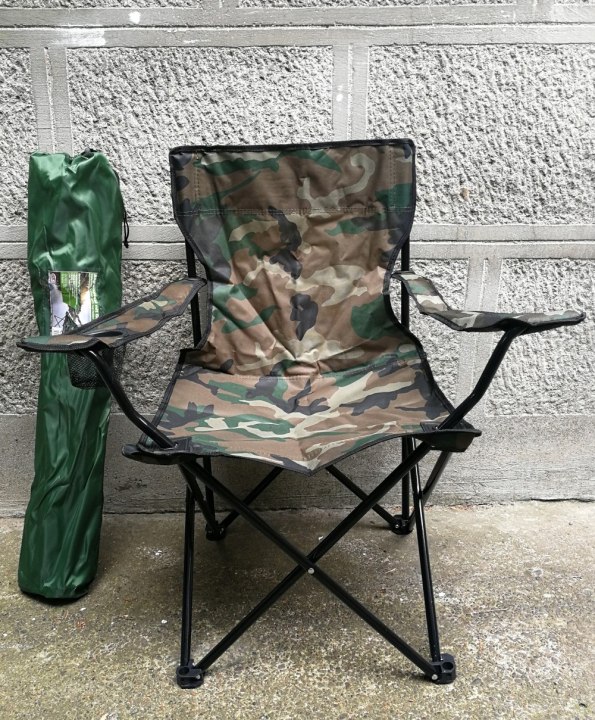 Maskirna kamp stolica sa držačem za čašu - AKCIJA