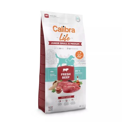 Calibra Dog Life Junior Small & Medium Fresh Beef 12kg