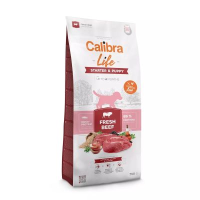 Calibra Dog Life Starter & Puppy Fresh Beef 750g