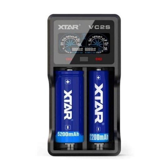 XTAR LCD punjač univerzaln VC2S