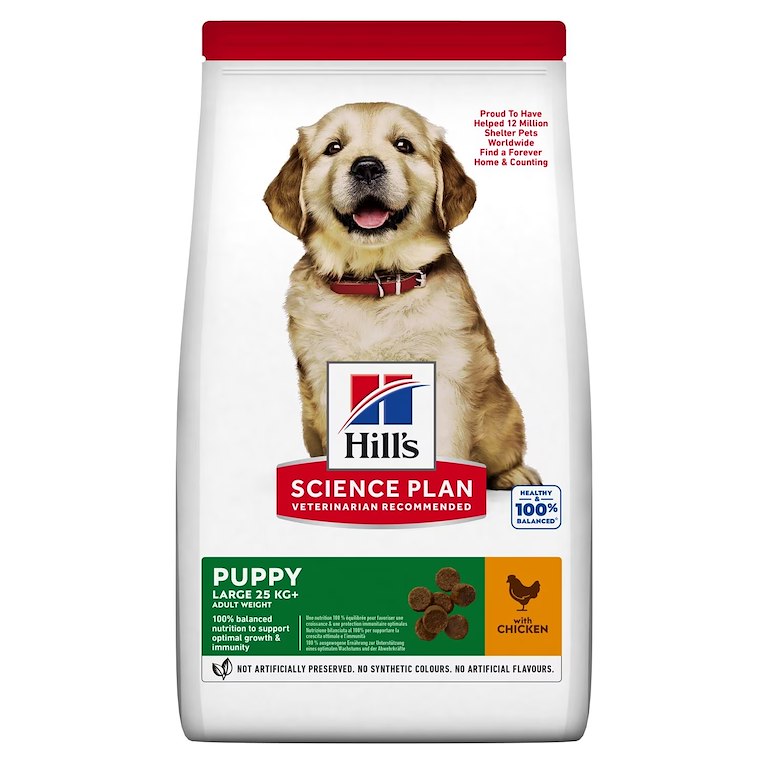 Hills Dog Puppy Large Piletina 14.5KG