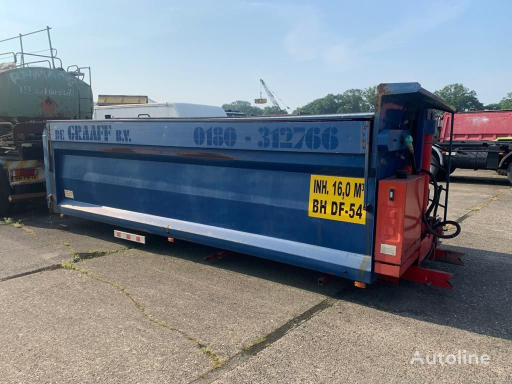 Hyva 2 IDENTICAL TIPPERS Tipper box with hydraulic covers, complete 2 karoserija kipera