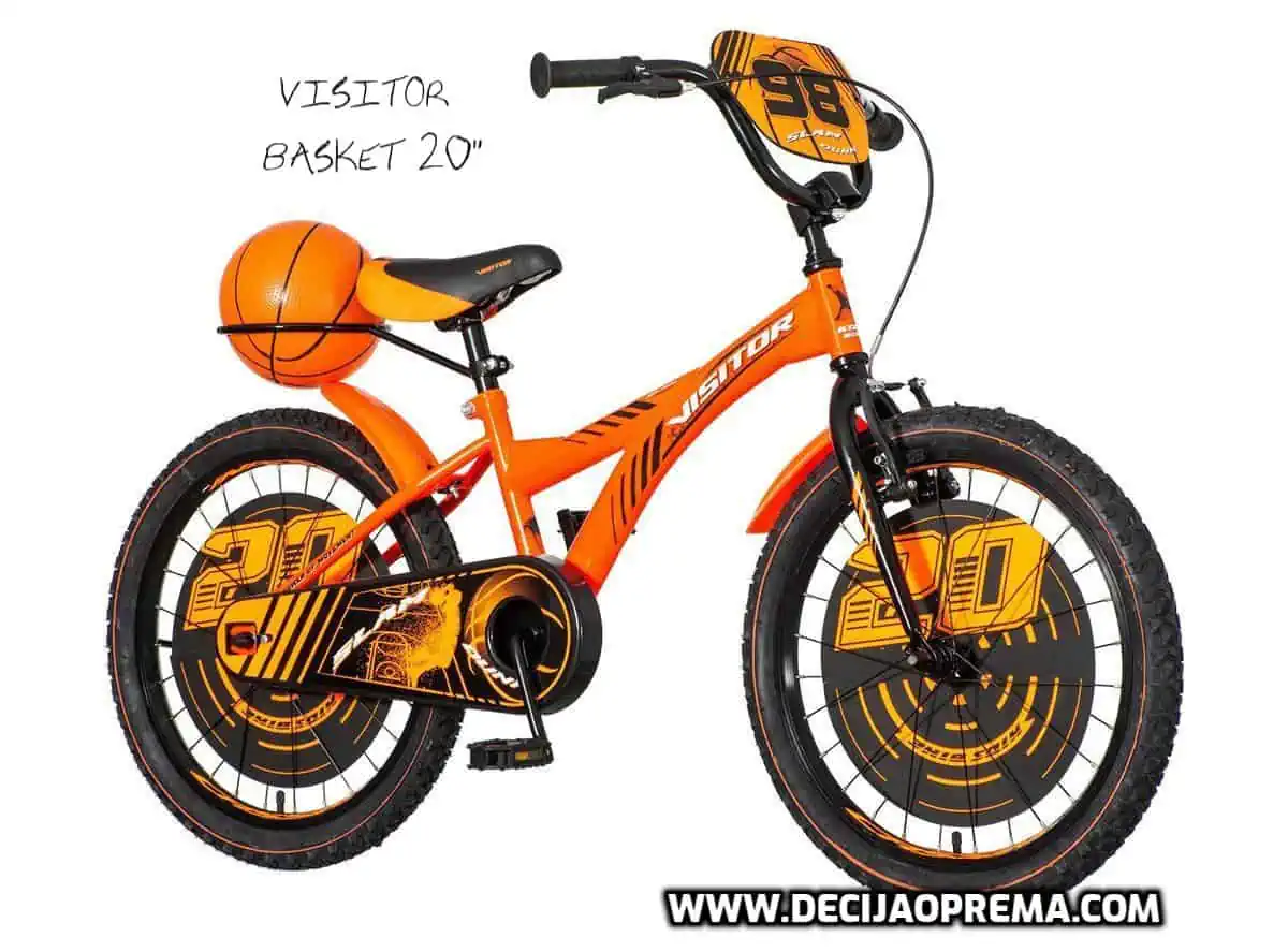 Bicikl Visitor Basket 20″ za decu Narandžasti