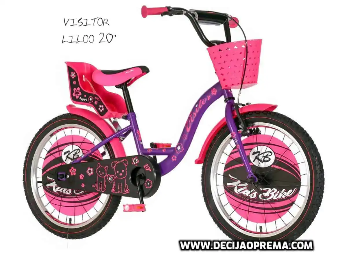 Bicikl Visitor Lillo 20″ za decu Ljubičasta