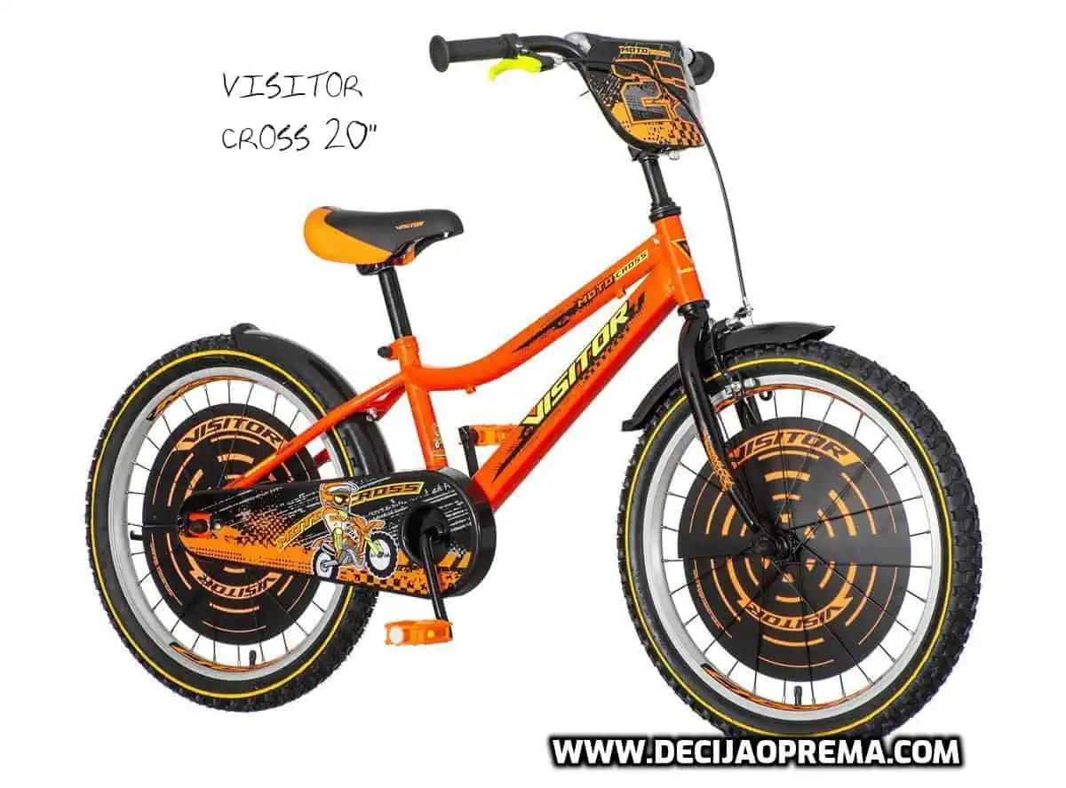 Bicikl Visitor Moto Cross 20″ za decu Narandžasti