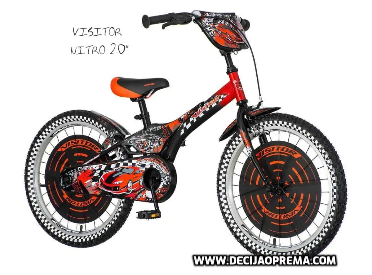 Bicikl Visitor Nitro 20″ za decu Crveno Crni