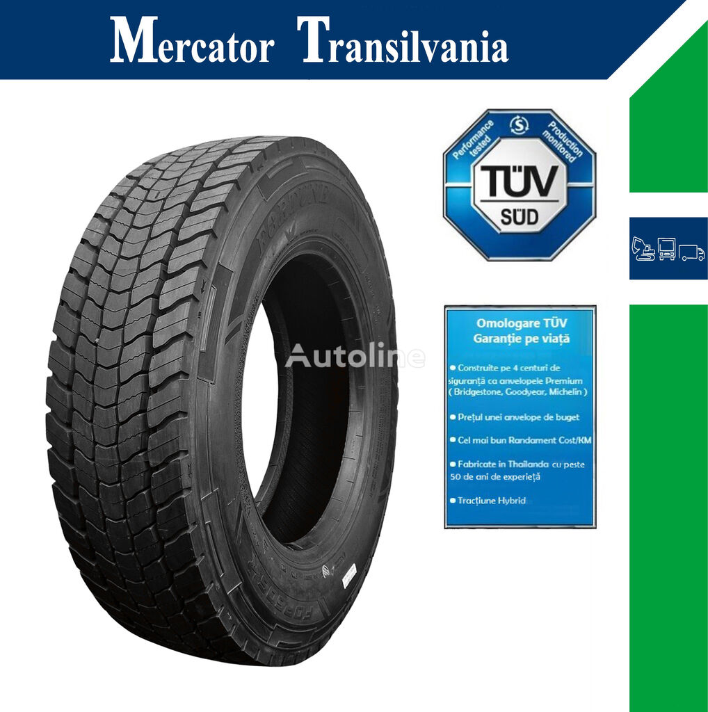 Nova Fortune 265/70 R19.5 Hybrid FDR 606, TÜV certificate, Lifetime Warranty guma za kamione