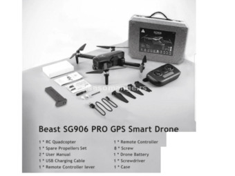 5G / WiFi / GPS / DRON SG906 Pro - Crne Boje QuadCopter - 5G / WiFi / GPS / DRON SG906 Pro - Crne...