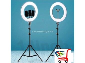 RING LIGHT 14" sa stativom/ sa tri držača za telefon/ - RING LIGHT 14" sa stativom/ sa tri držača...