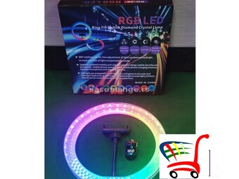 RGB Ring light 10 inča &amp; Diamond crystal lamp - RGB Ring light 10 inča &amp; Diamond crystal ...