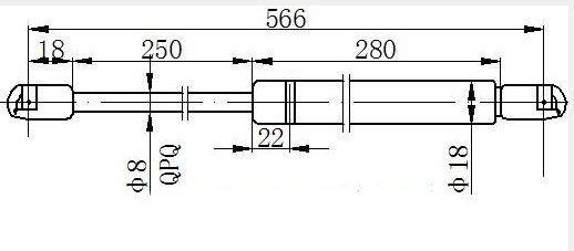 AMORTIZER GEPEK VRATA (565L-360N)