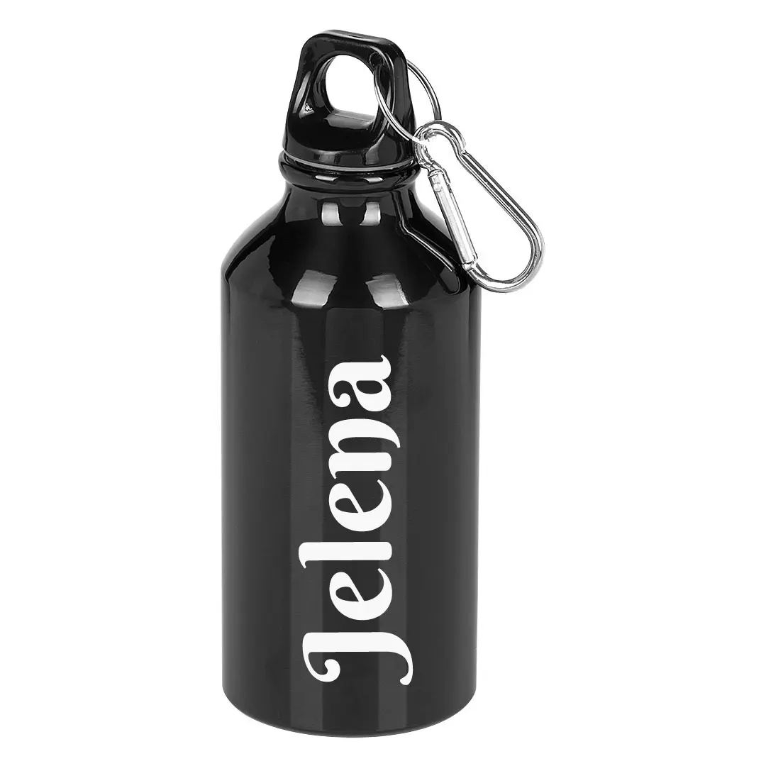 HAPPY PUMPKIN Aluminijumska flašica za vodu ''Jelena'' 400ml crna