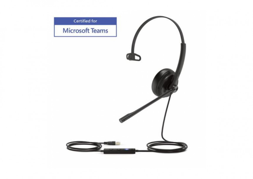 YEALINK Headset Wired USB UH34 Mono Teams