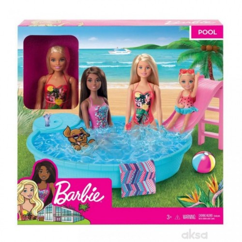 Barbie lutka sa bazenom A070971