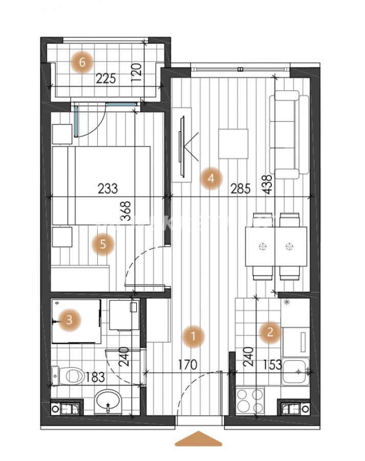 Voždovac, Jajinci, novogradnja 35,52m2, PDV