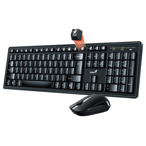 GENIUS KM-8200 US Crna Bežična tastatura i miš