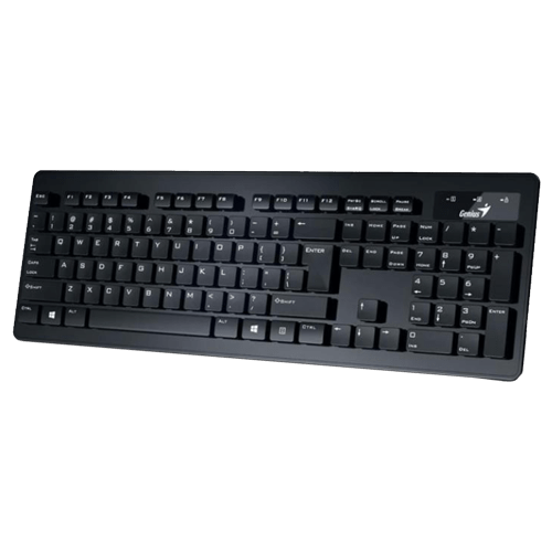 GENIUS SlimStar 126 US Crna Žična tastatura