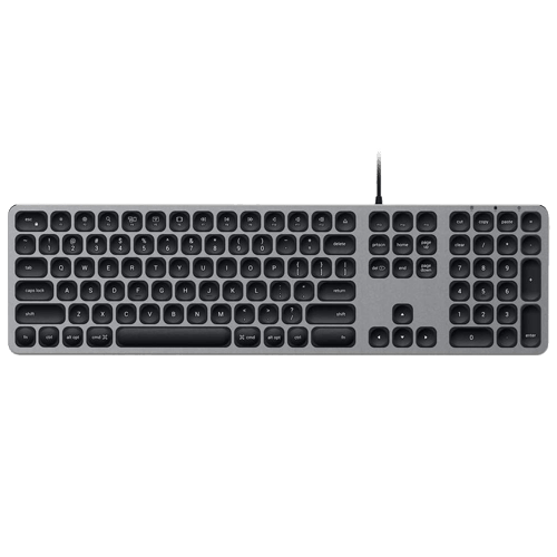SATECHI Žična tastatura Aluminium Wired US (Siva) ST-AMWKM