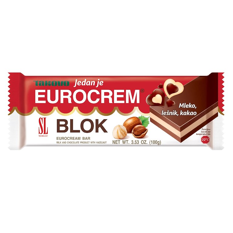 Krem tabla Euro blok Eurocrem 100g