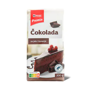 Cokolada za jelo i kuvanje Maxi 200g