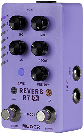 Mooer R7 X2 Reverb gitarska pedala