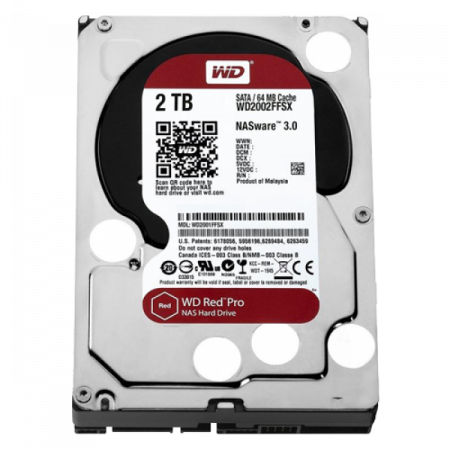 HDD WD 2TB WD2002FFSX 64MB 7200rpm Red Pro