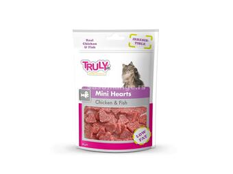 Truly Mini hearts poslastica za mačke - piletina i riba 50g