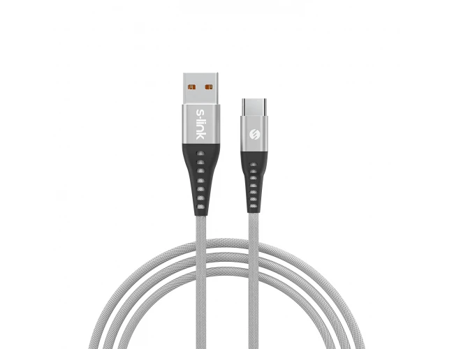 S-Link SL-STM60L kabl za telefon USB A(muški) na Lightning (muški) 1m srebrni