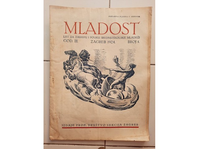 Časopis MLADOST 1924 godina