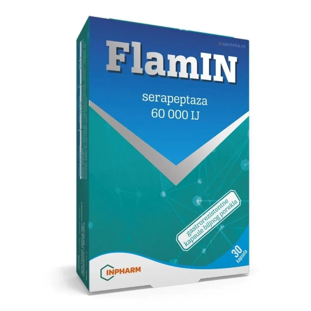 INPHARM FlamIN Serapeptaza 60.000 IU 30 kapsula