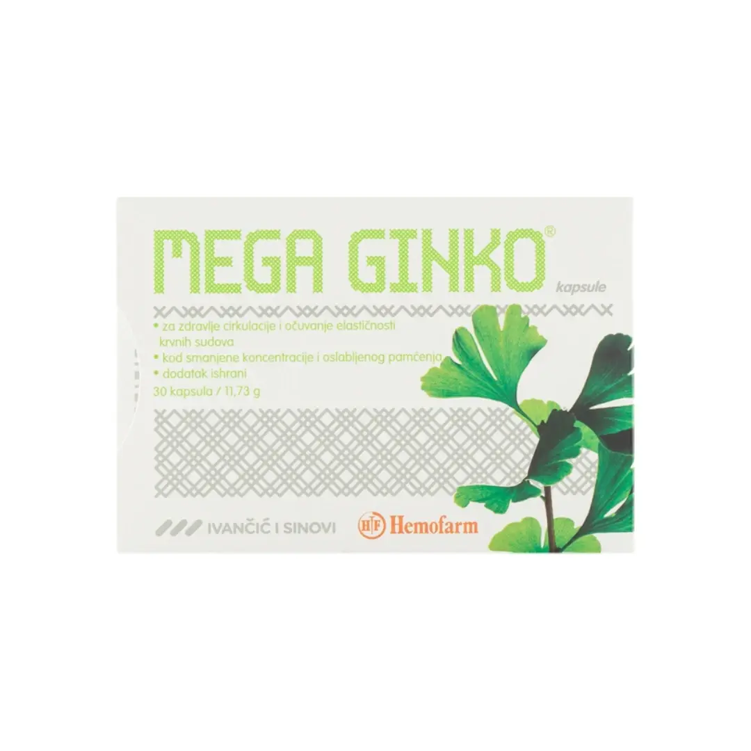 HEMOFARM Mega Ginko 30 kapsula