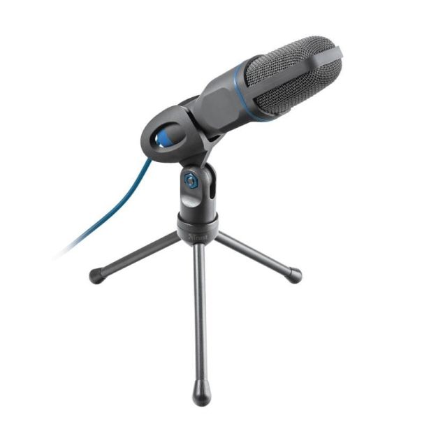 TRUST Mikrofon Mico 3,5mm+USB, crna plava